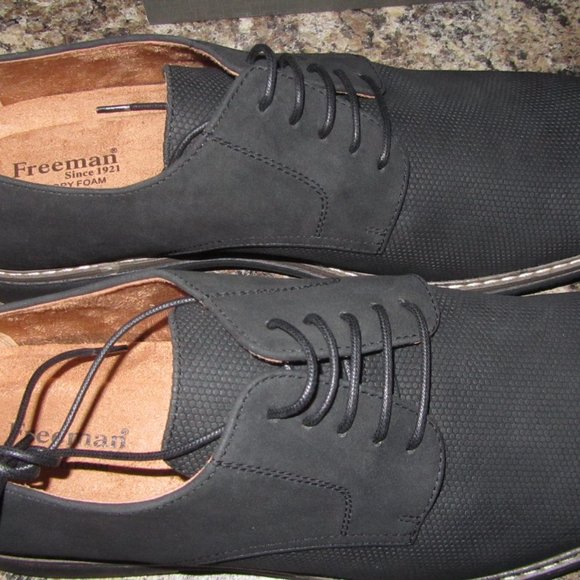 Freeman | Shoes | Mens Freeman Soft Black Color Dress Shoes Size 1 M ...